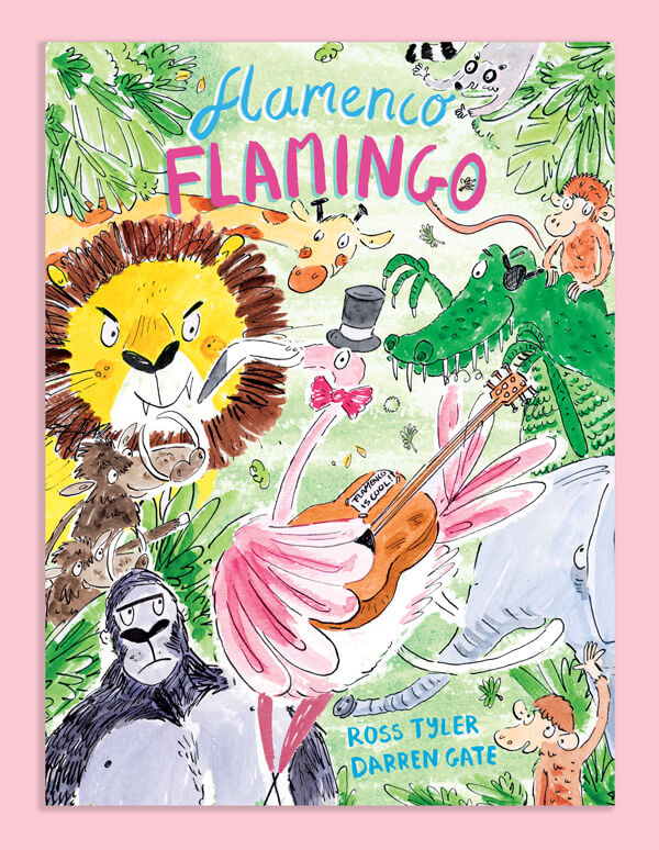 Book Cover Sneak Peek – Flamenco Flamingo – Hireillo | Hire an Illustrator