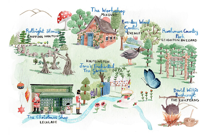 Illustrated Location Map for the Little Folk Workshop’s New Website ...