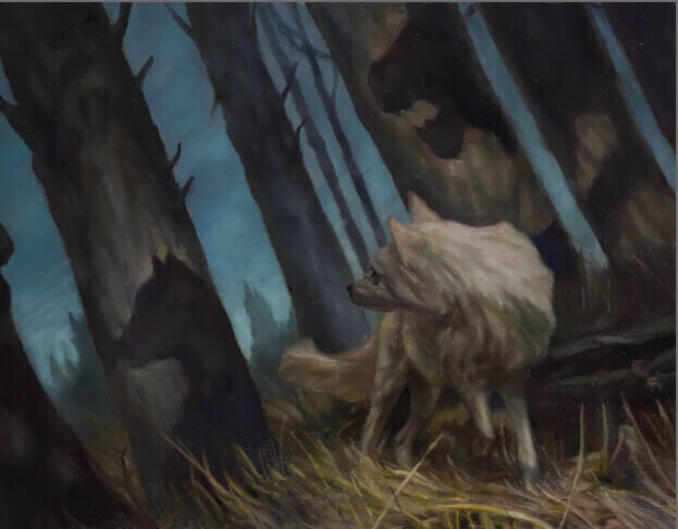 The Wolf and His Shadow – Hireillo | Hire an Illustrator