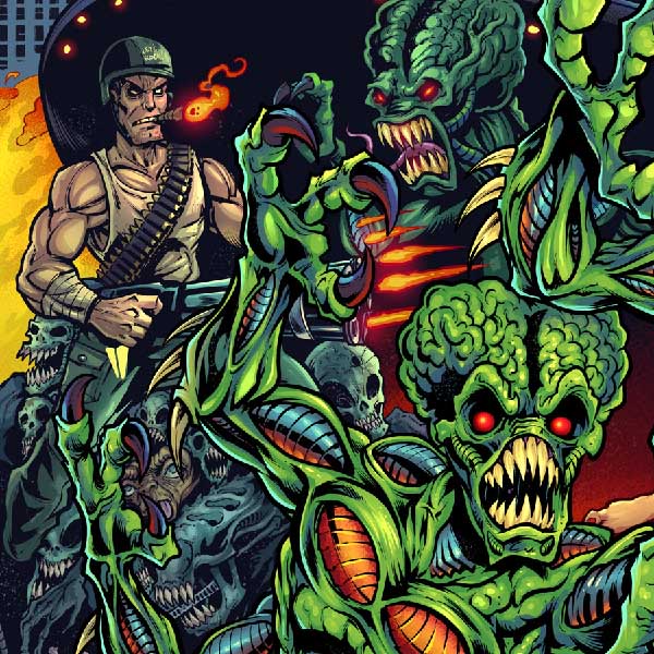 Attack From Mars Alternative Backglass – Hireillo | Hire an Illustrator