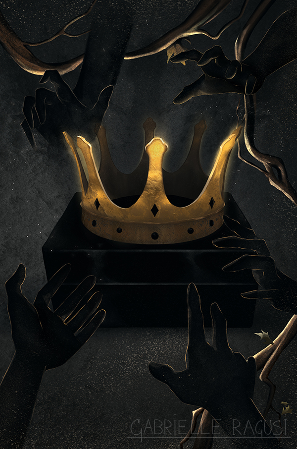 Shadow of the Crown – a Fantasy Book Cover – Hireillo | Hire an Illustrator