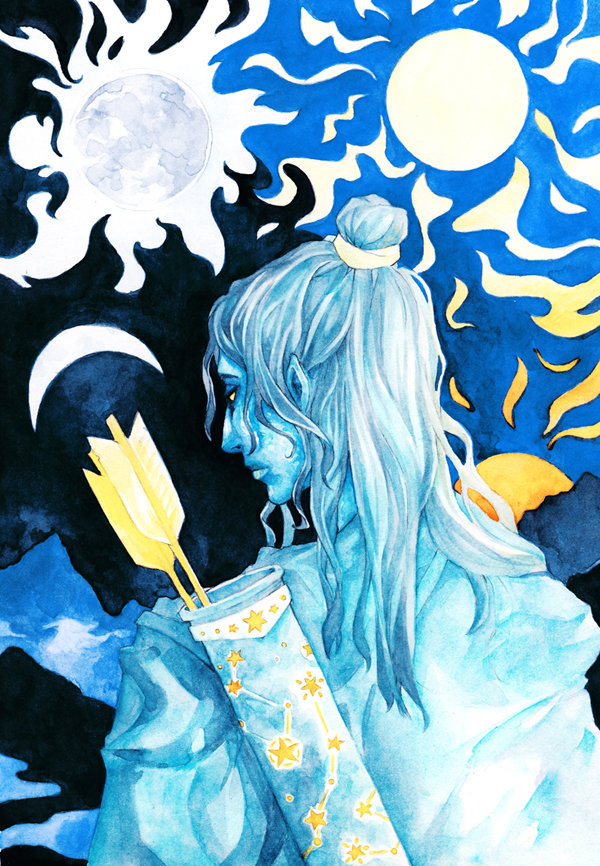 Korean Mythology – Two Suns, Two Moons – Hireillo | Hire an Illustrator