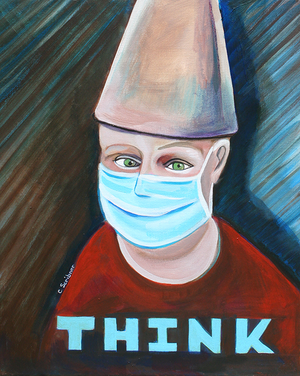 Don’t Be a Dummy, Wear a Mask Art Poster – Hireillo | Hire an Illustrator
