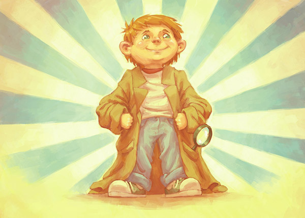 Hector the Inspector by Elaine Bourret – Hireillo | Hire an Illustrator