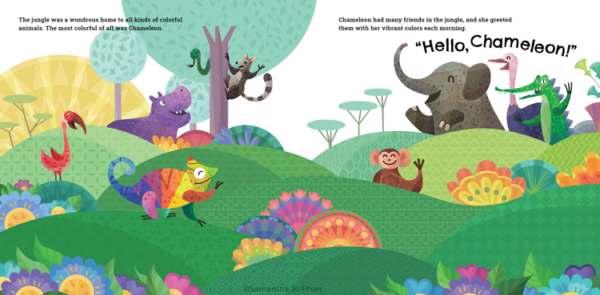 The Colorless Chameleon Picture Book – Hireillo | Hire an Illustrator