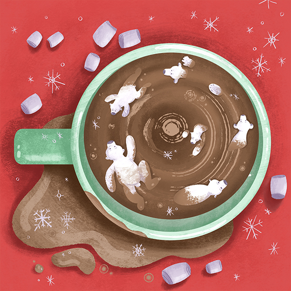 Chocolate Polar Bears – Hireillo | Hire an Illustrator