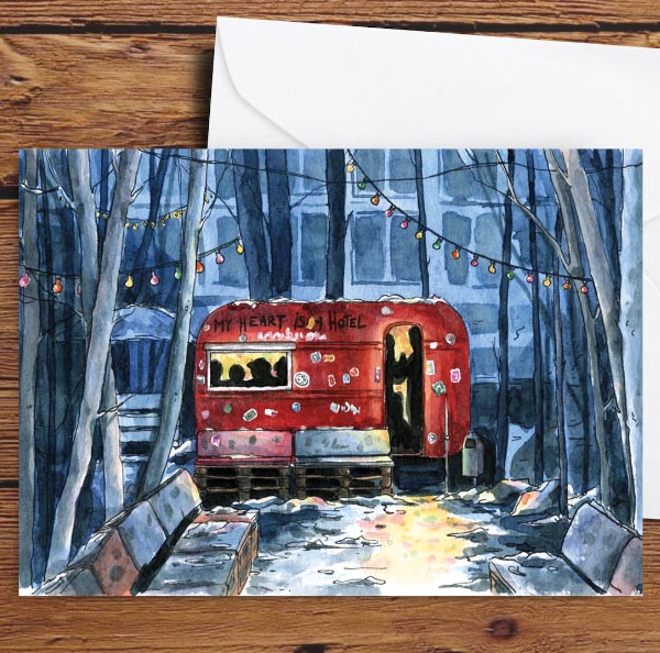 Berlin Christmas Cards – for Locals – Hireillo | Hire an Illustrator