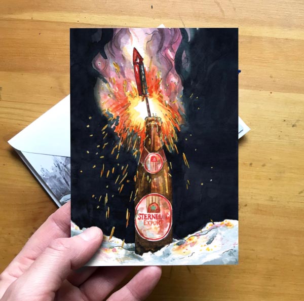 Berlin Christmas Cards – for Locals – Hireillo | Hire an Illustrator