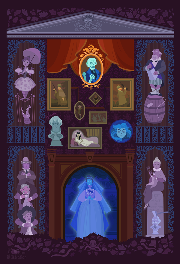 The Haunted Mansion – Hireillo | Hire an Illustrator
