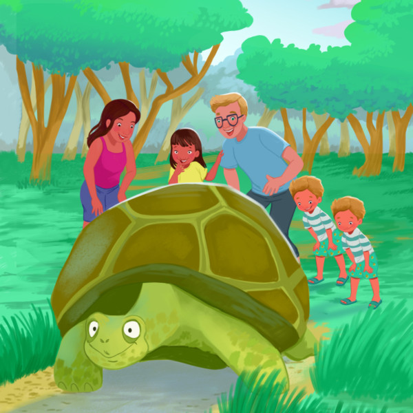 Galapagos Children’s Book Illustration – Hireillo | Hire an Illustrator