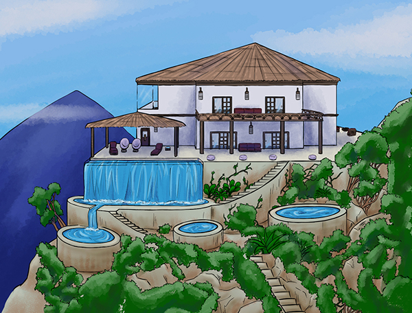 Establishing Shots – Beach House – Hireillo | Hire an Illustrator