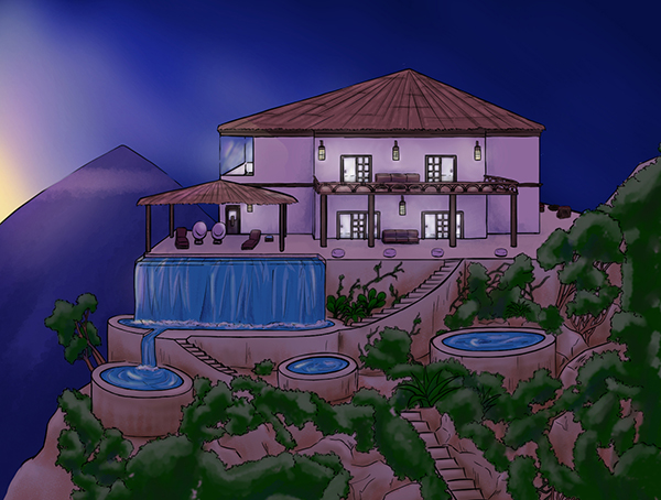 Establishing Shots – Beach House – Hireillo | Hire an Illustrator