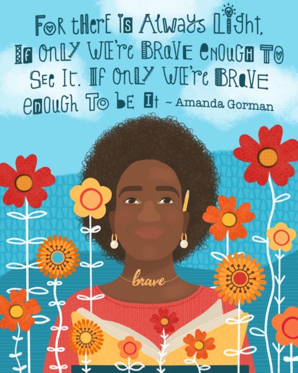 Celebrating Diversity With a Portrait of Amanda Gorman – Hireillo ...
