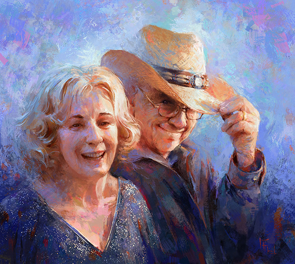 Memorial Portrait for a Private Client – Hireillo | Hire an Illustrator