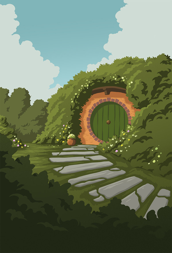 The Shire – Lord of the Rings Inspired Travel Poster – Hireillo | Hire ...