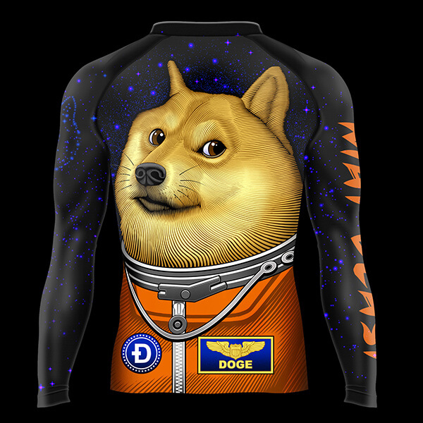Doge to the Moon Rash Guard Illustration – Hireillo | Hire an Illustrator