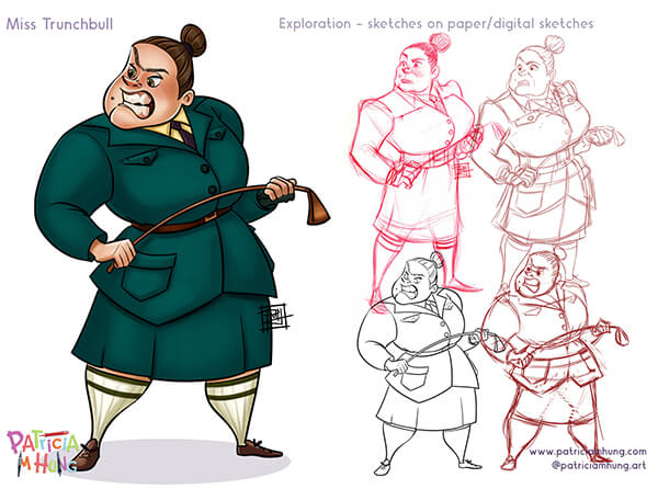 Matilda Character Lineup – Hireillo | Hire an Illustrator