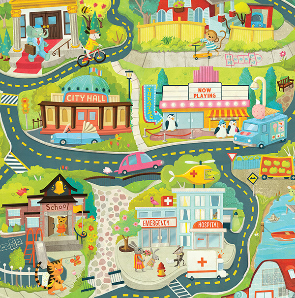 Dream City Puzzle a Dream Assignment – Hireillo | Hire an Illustrator