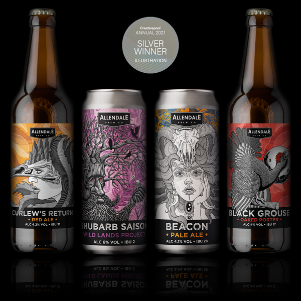 Craft Beer Labels for Allendale Brewery – Hireillo | Hire an Illustrator