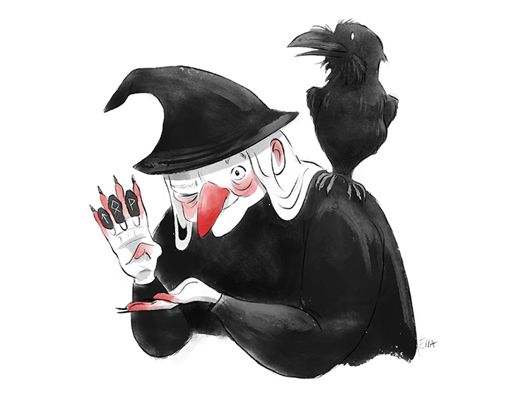The Little Witches: Folktober Drawings – Hireillo | Hire an Illustrator