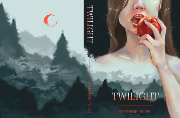 Book Cover for Twilight by Stephenie Meyer – Hireillo | Hire an Illustrator