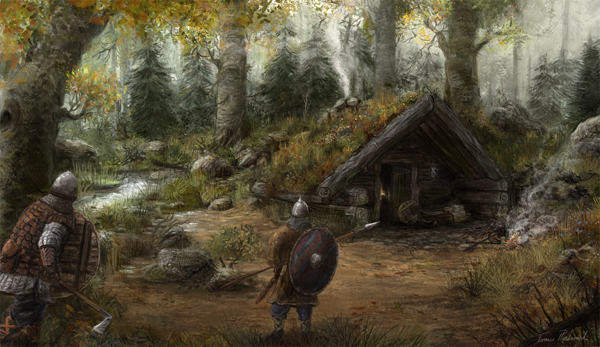 Environment Concept With Medieval Warriors – Hireillo | Hire an Illustrator