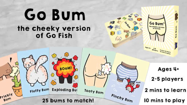 Go Bum: A Funny and Cheeky Card Game for the Whole Family! – Hireillo ...