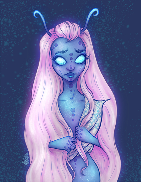 Redrawing My Old Work – Alien Girl & Succubus – Hireillo | Hire an Illustrator