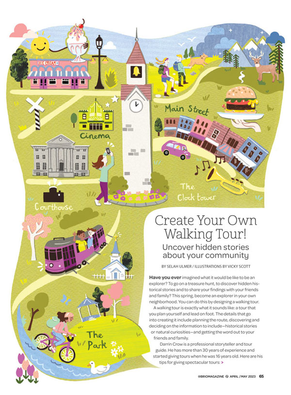 Create your own walking tour – Hireillo | Hire an Illustrator