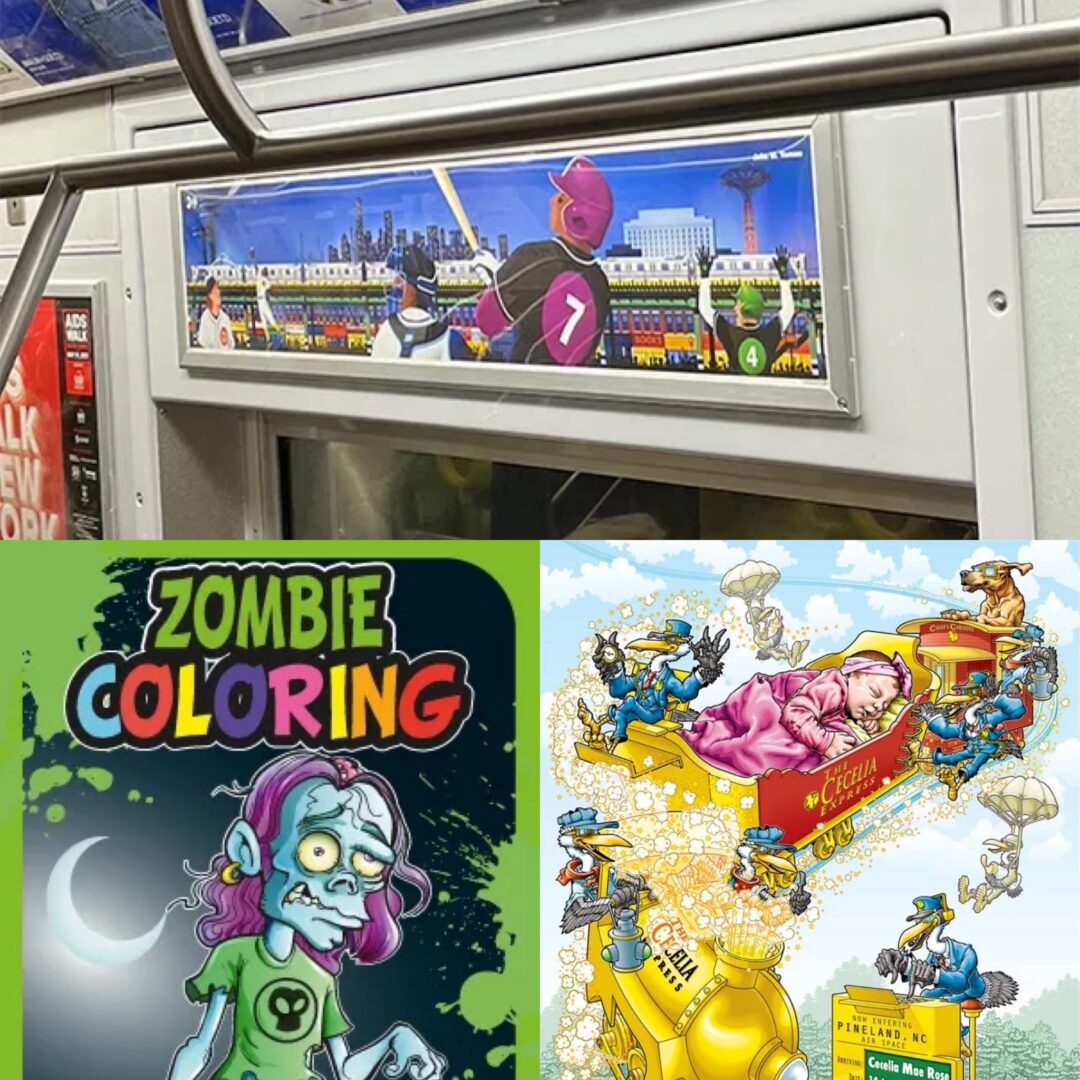 Zombies, heroes and subway trains – Hireillo | Hire an Illustrator