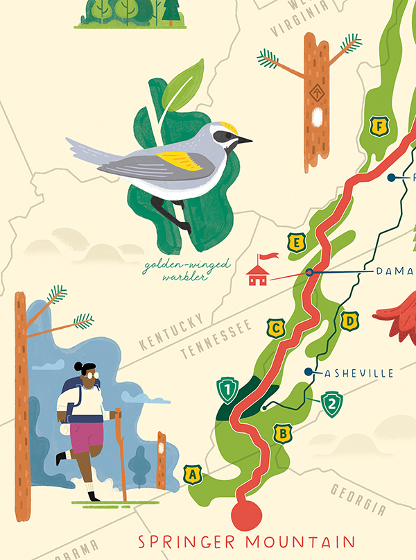 Trail Map for the Appalachian Trail Conservancy – Hireillo | Hire an ...