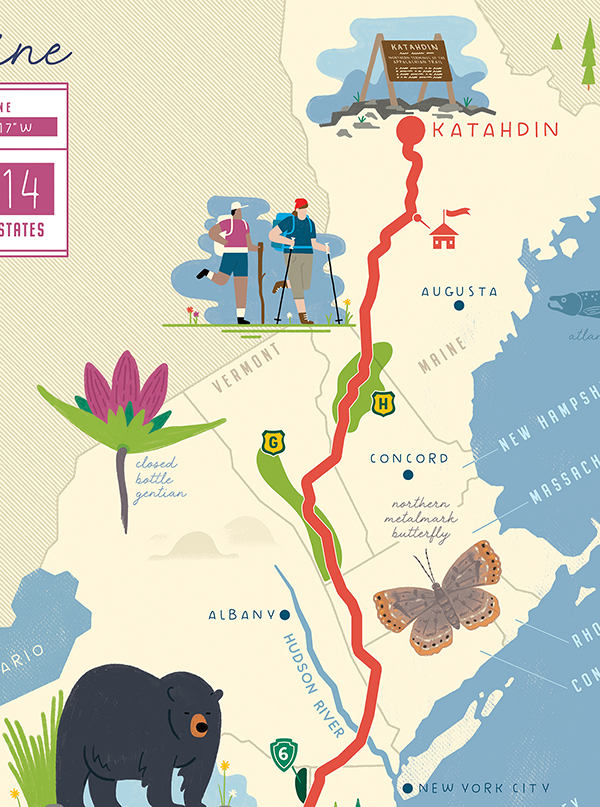 Trail Map for the Appalachian Trail Conservancy – Hireillo | Hire an ...