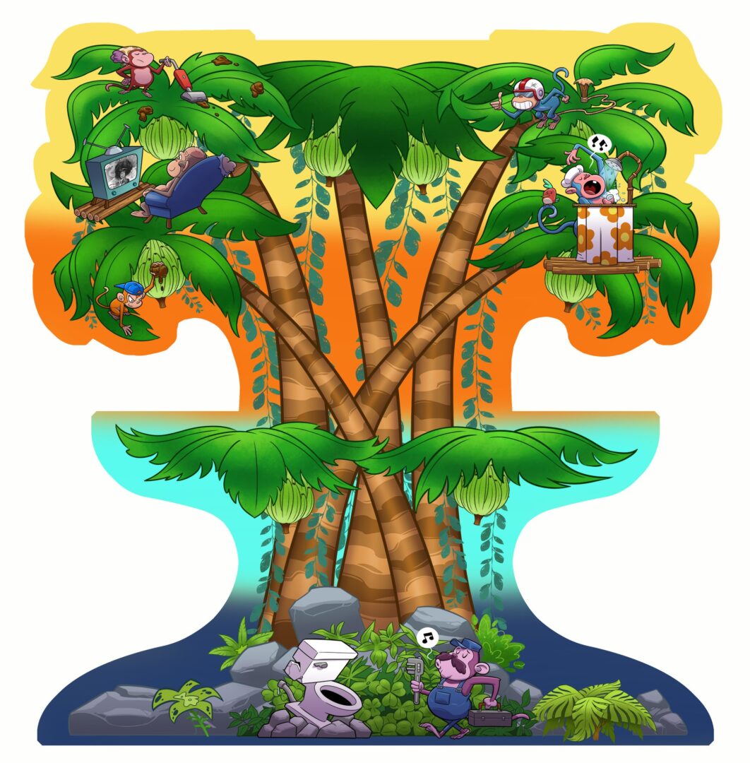 Monkey See, Monkey Poo Game – Hireillo | Hire an Illustrator