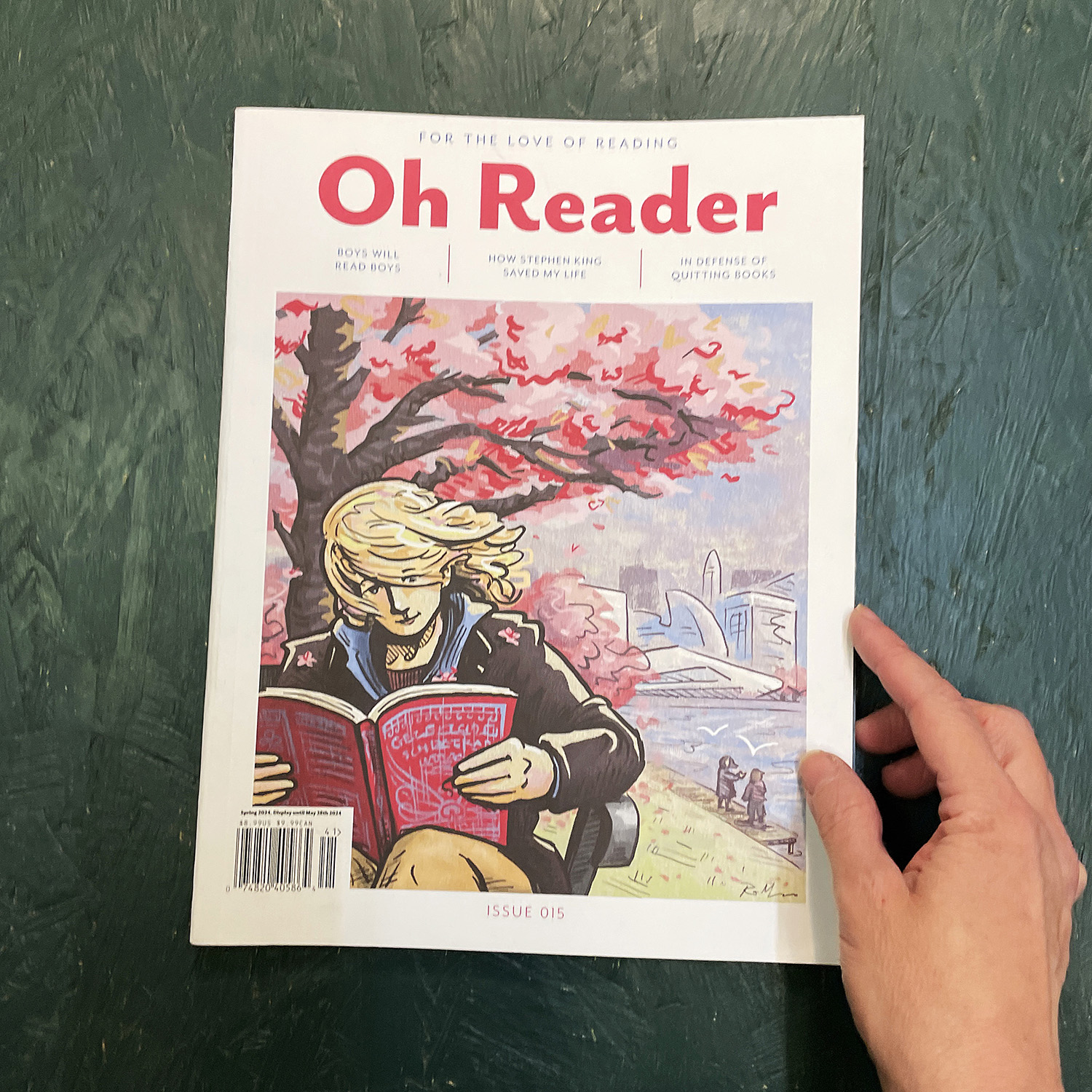 Oh Reader Spring Magazine Cover – Hireillo | Hire an Illustrator
