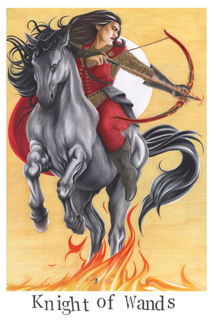 Tarot – Knight of Wands – Hireillo | Hire an Illustrator