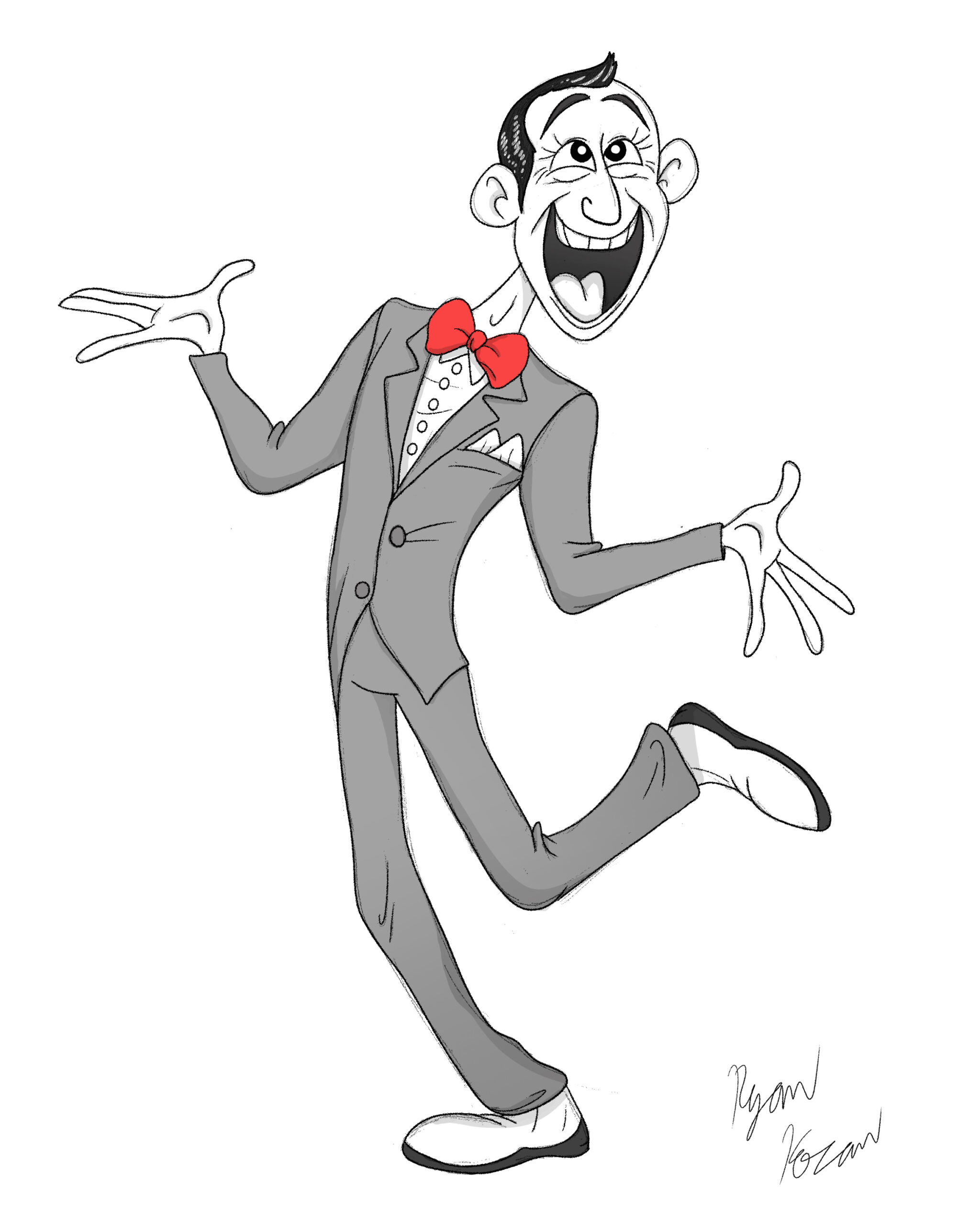 Pee-Wee Herman Caricature – Hireillo | Hire an Illustrator
