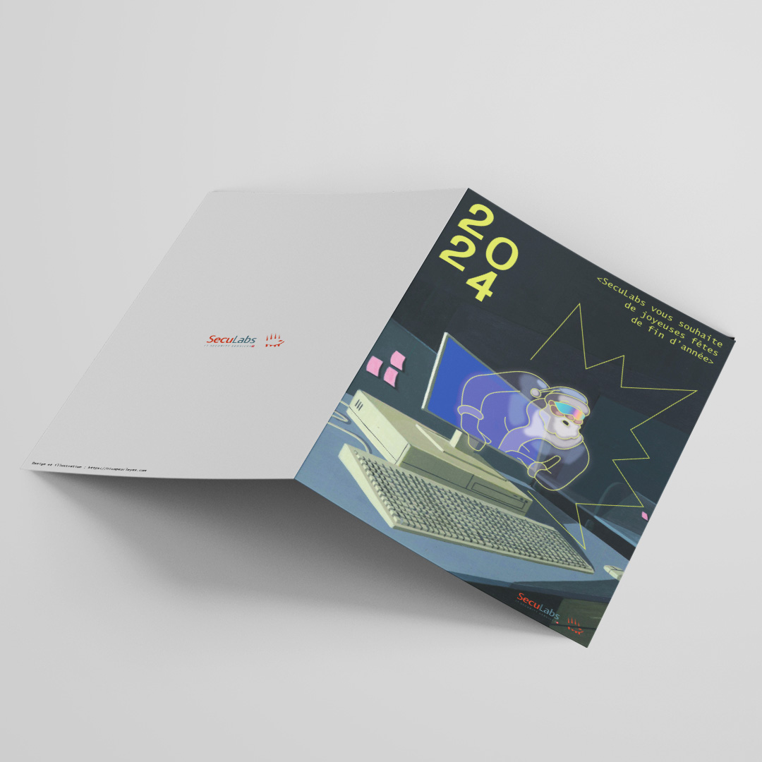 Greeting card for Seculabs – Hireillo | Hire an Illustrator