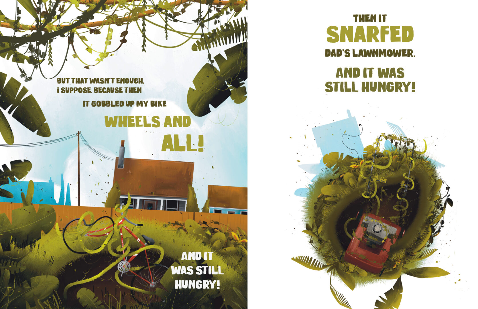 ‘My Backyard Ate my Brother’ Out now – Hireillo | Hire an Illustrator