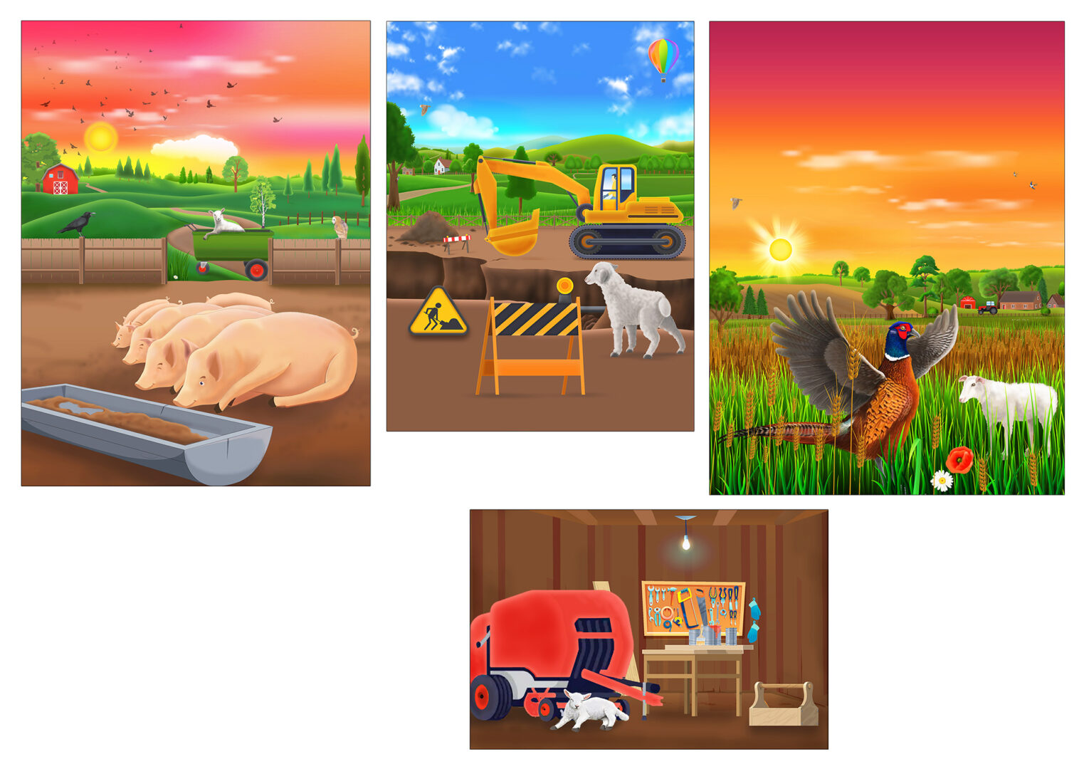 Quizzy the Lamb, at it again! Children’s story book illustrations ...