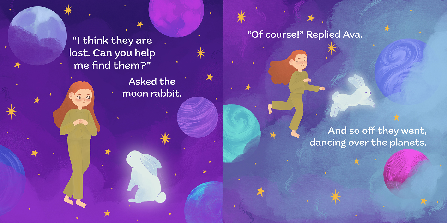 Ava and the Moon Rabbit Children’s Book – Hireillo | Hire an Illustrator