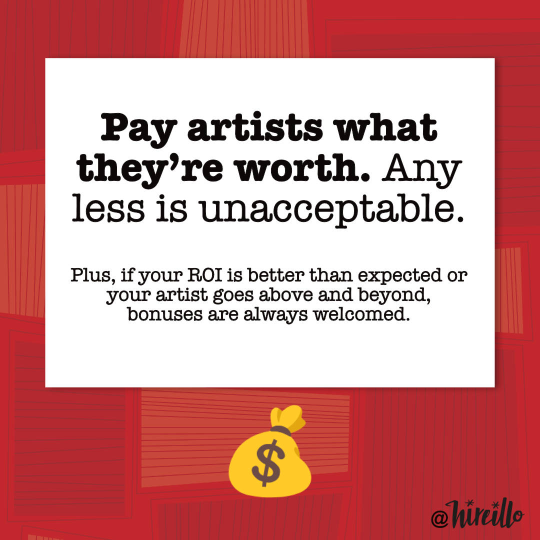 Pay artists what they’re worth – Hireillo | Hire an Illustrator