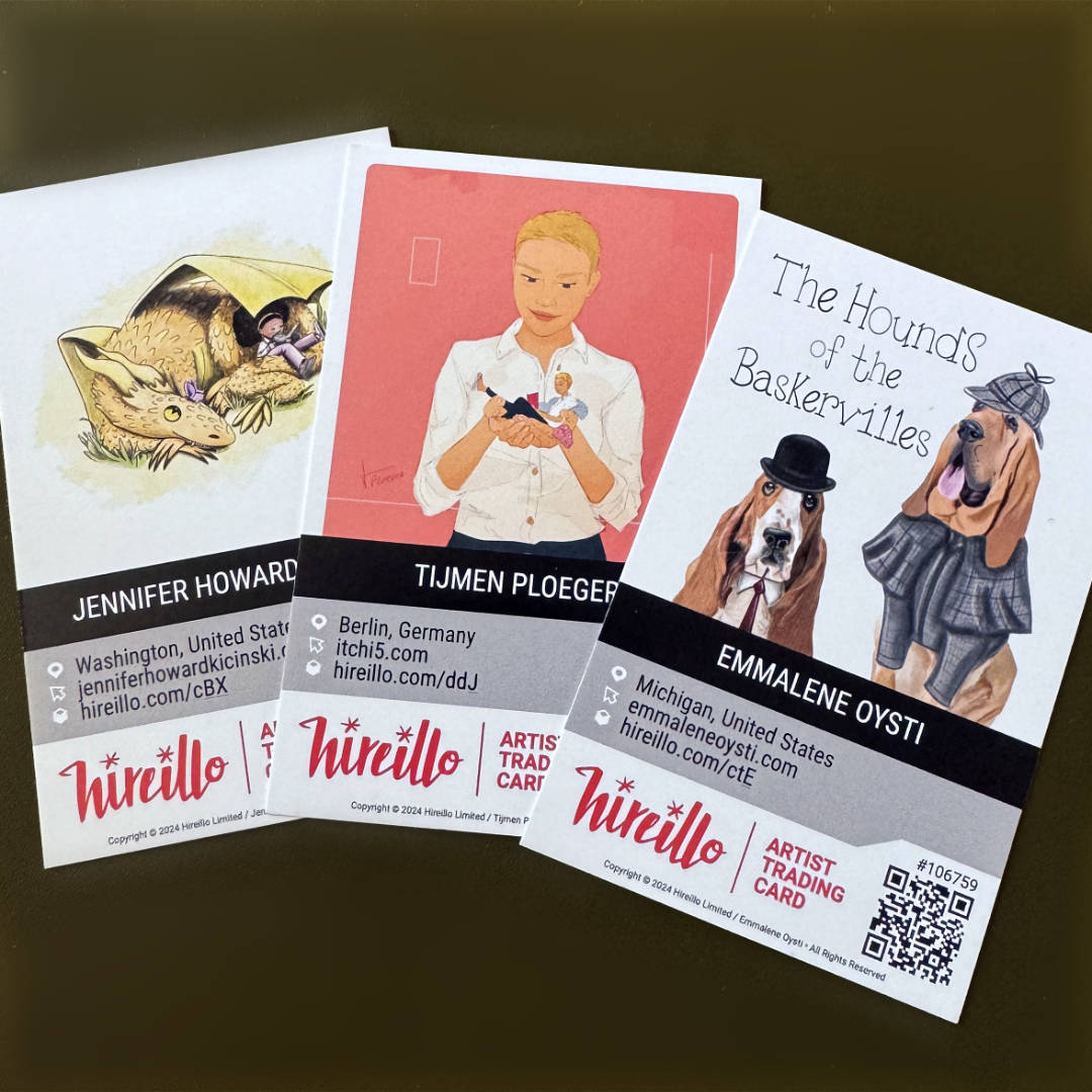 A bunch of terrific new trading cards – Hireillo | Hire an Illustrator