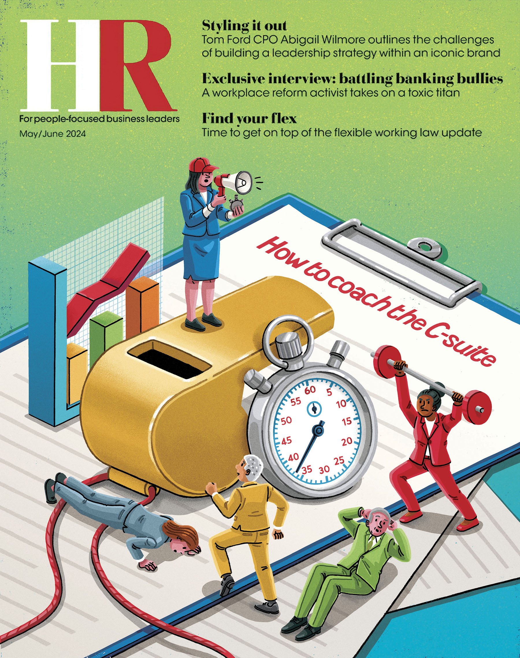 HR Magazine: Cover Illustration – Hireillo | Hire an Illustrator