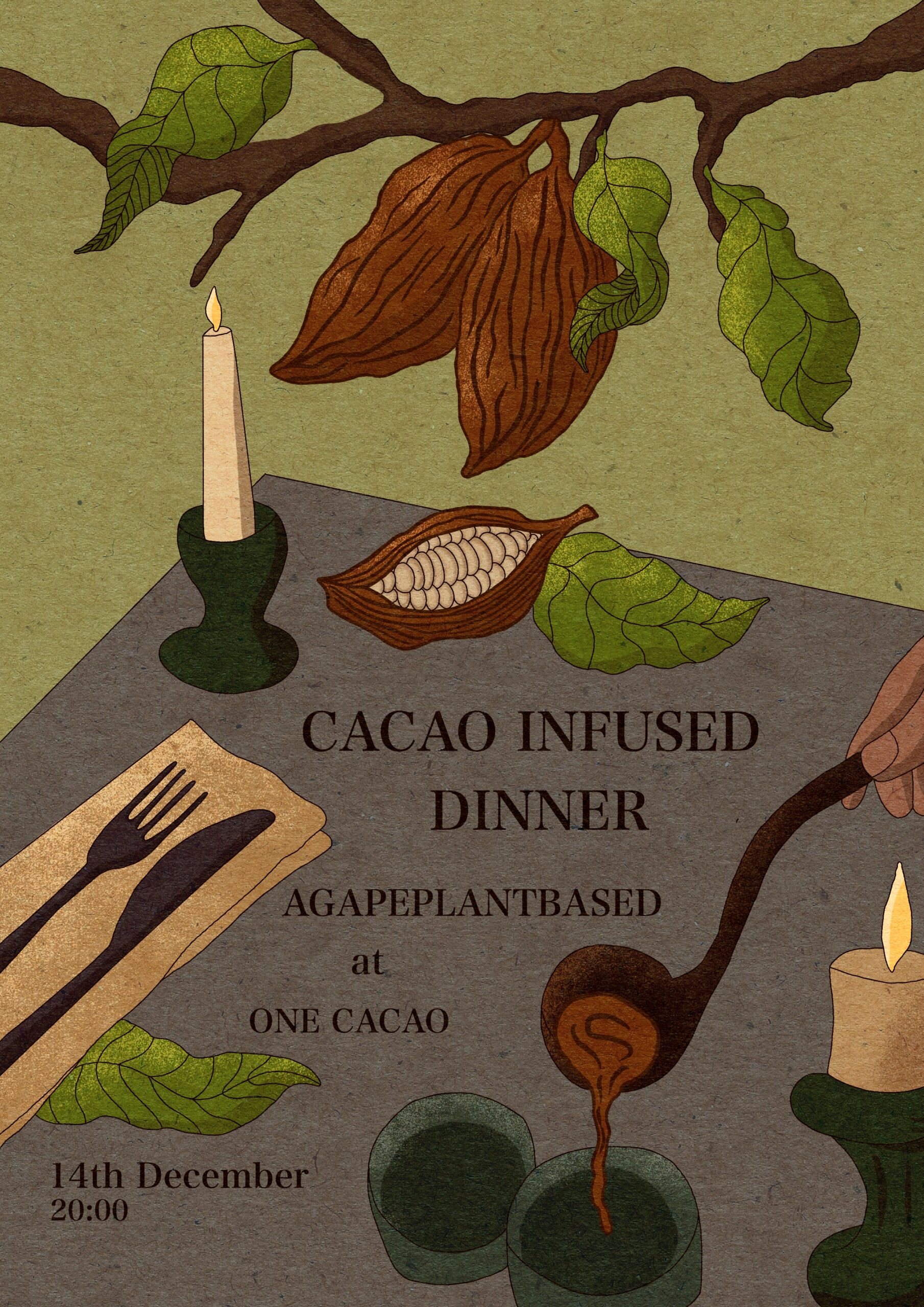 Agape Plant Based Poster design – Hireillo | Hire an Illustrator