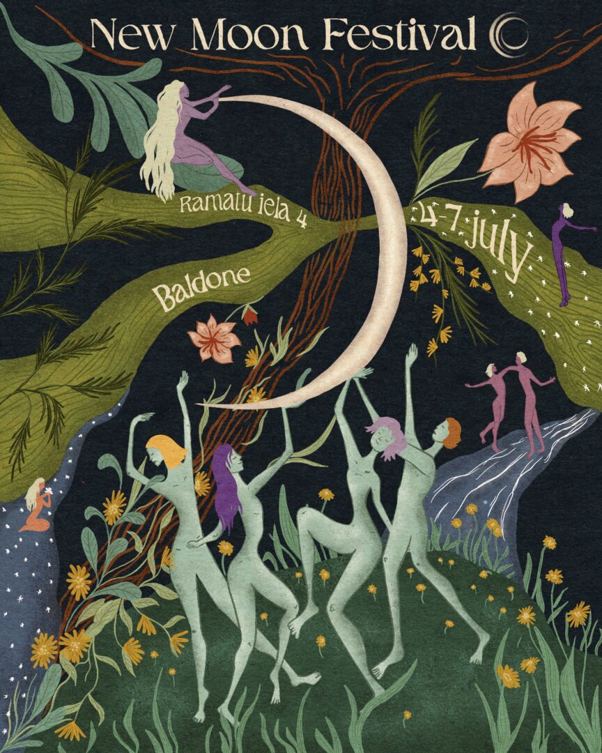 New Moon Festival poster design – Hireillo | Hire an Illustrator