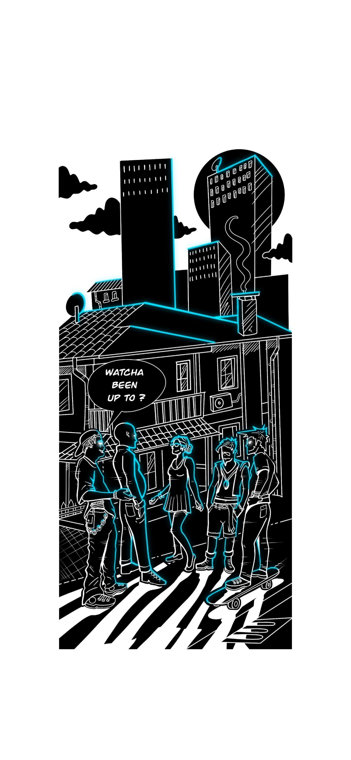 Cityscape Webtoon – Hireillo | Hire an Illustrator