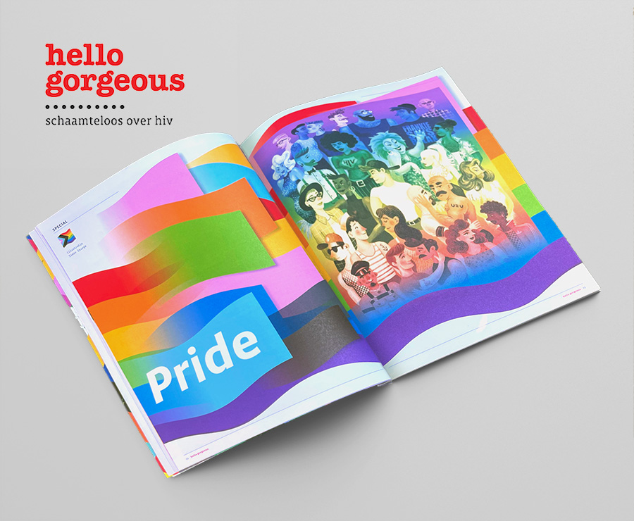 Editorial illustration for Hello Gorgeous magazine, Pride edition ...