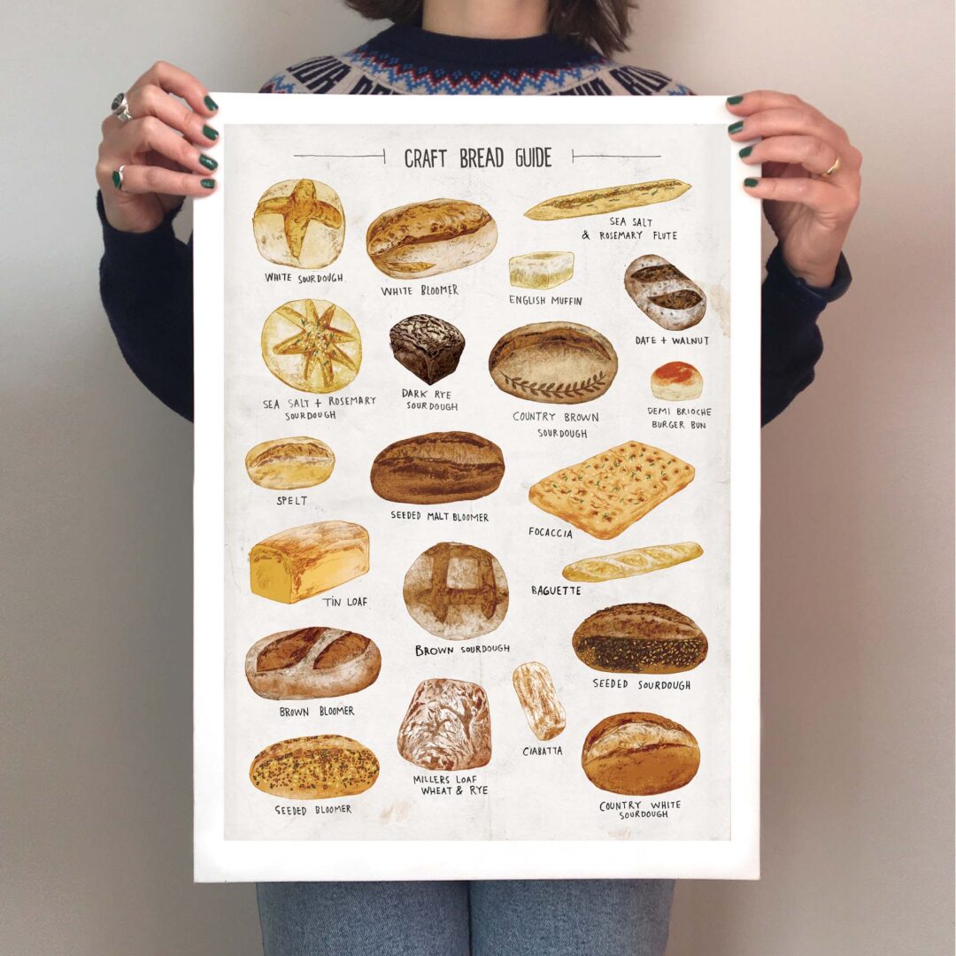 Organic Craft Breads Poster – Hireillo | Hire an Illustrator