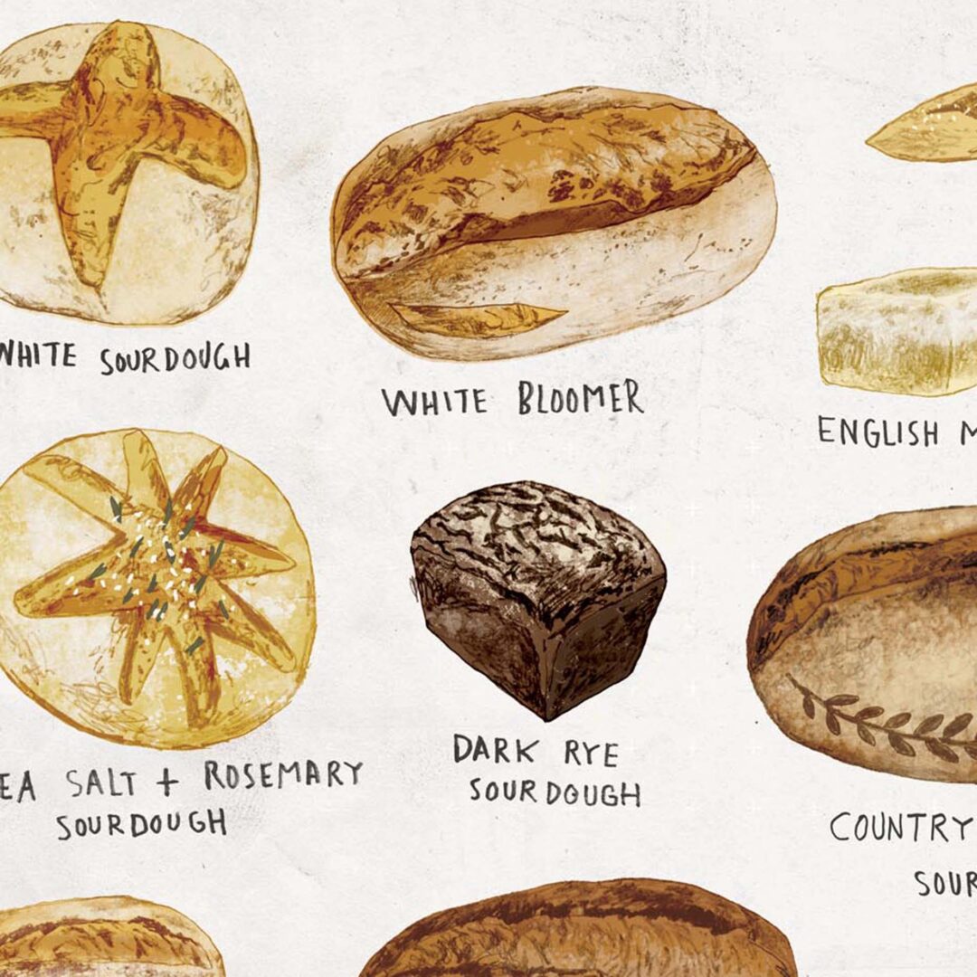 Organic Craft Breads Poster – Hireillo | Hire an Illustrator