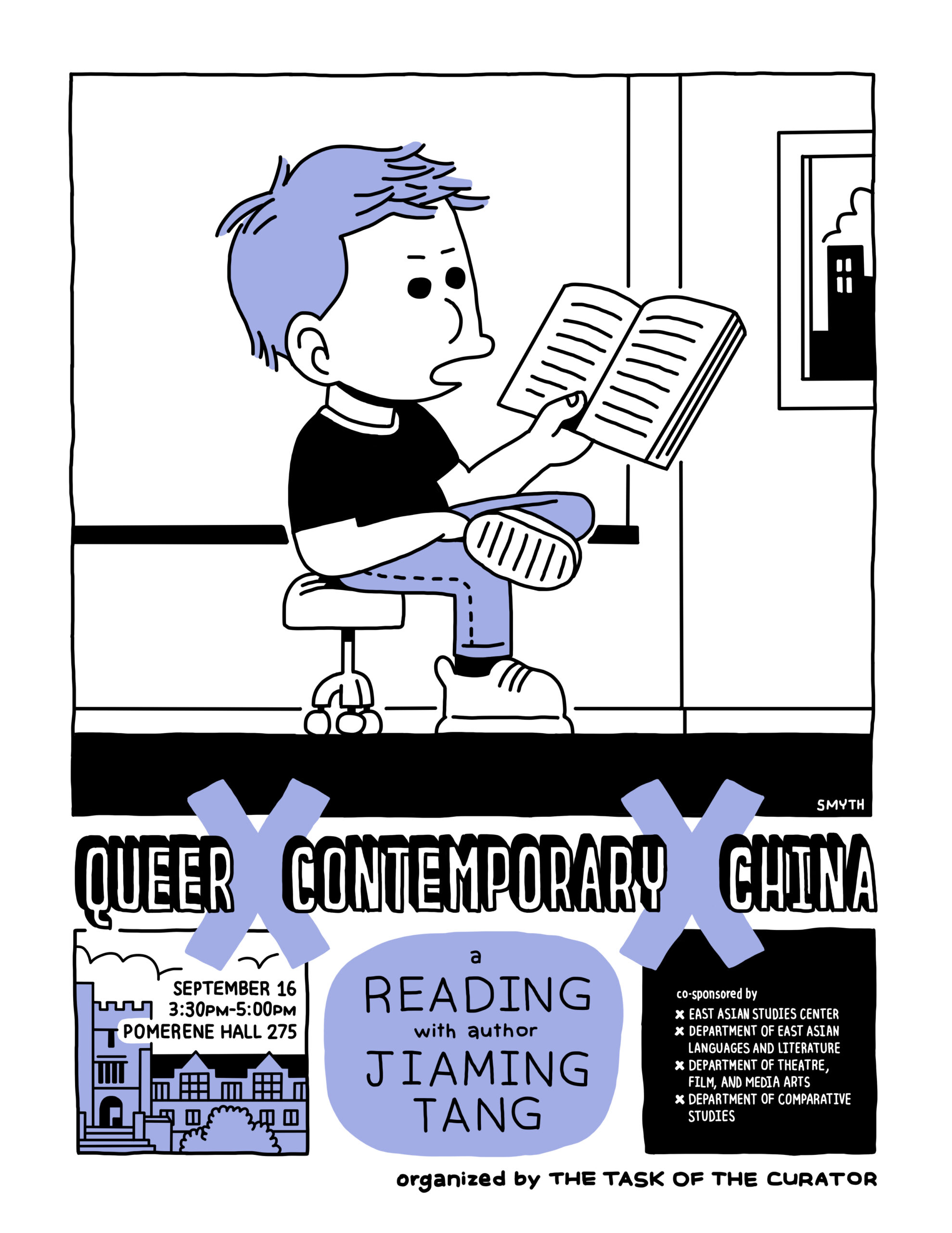 Event Poster for author Jiaming Tang – Hireillo | Hire an Illustrator